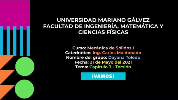 Capítulo 3 - Torsión | Genially