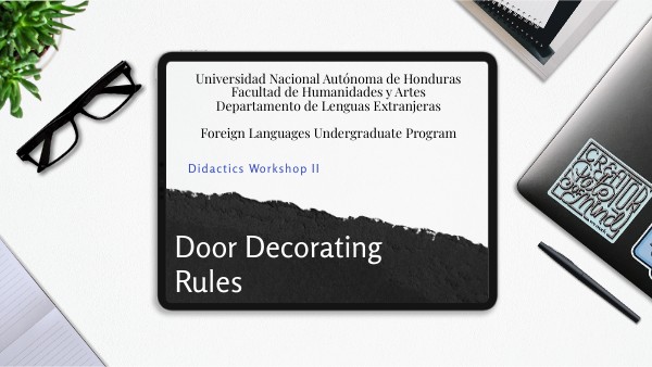 Door Decorating Rules | Genially