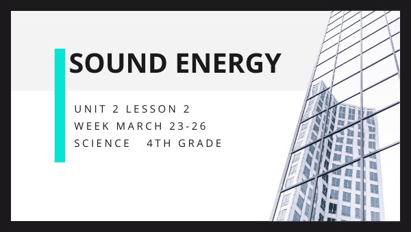 Sound and light- Science | Genially