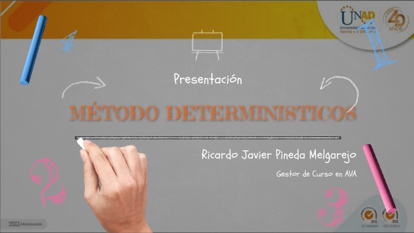 Presentación Métodos Determinísticos