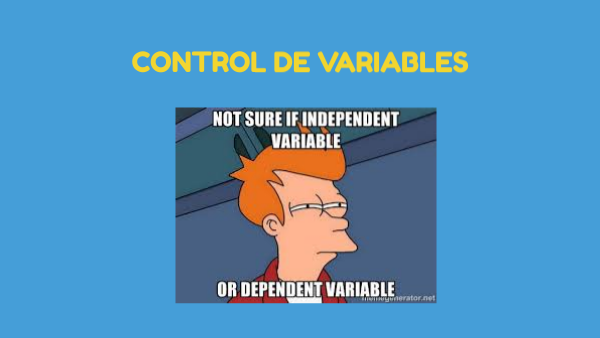 CONTROL DE VARIABLES
