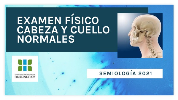 Examen Físico Cabeza y cuello normal