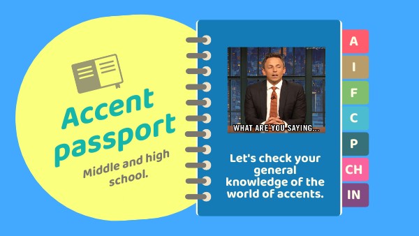 Accent passport | Genially