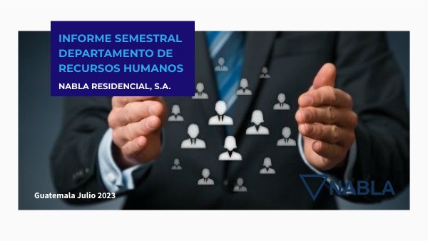 Informe Semestral Recursos Humanos Año 2023 | Genially