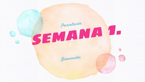 semana 1 | Genially