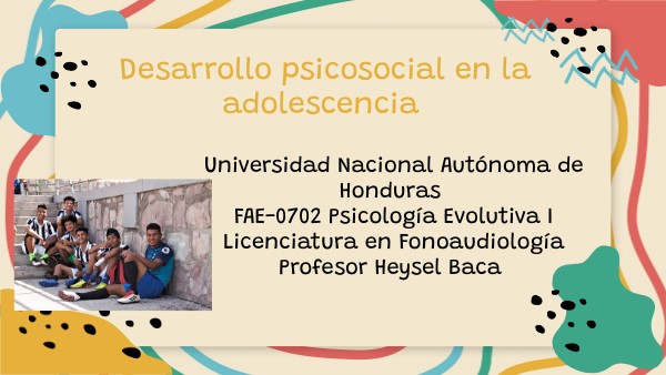 Desarrollo psicosocial en la adolescencia