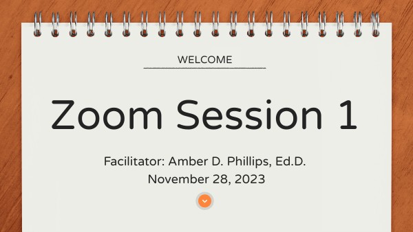 Zoom Session 1