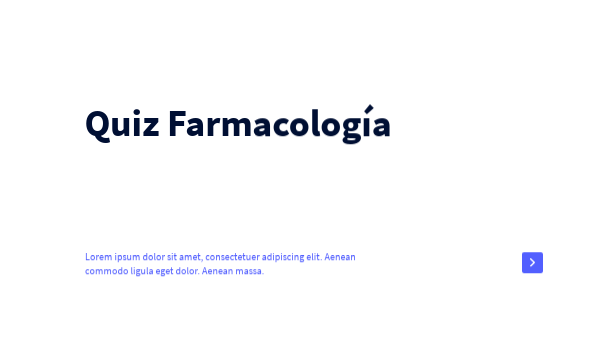Quiz farmacología | Genially