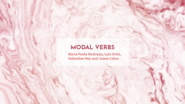 Modal Verbs Presentation | Genially