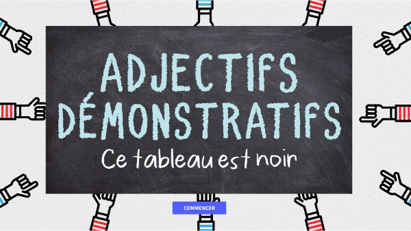 Les adjectifs et les pronoms démonstratifs