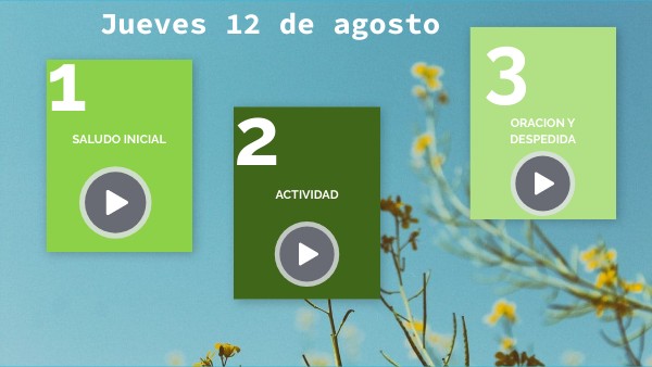 Semana no presencial 17 al 20 de agosto | Genially