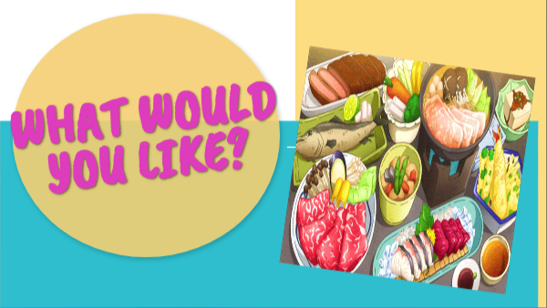 WHAT WOULD YOU LIKE? | Genially