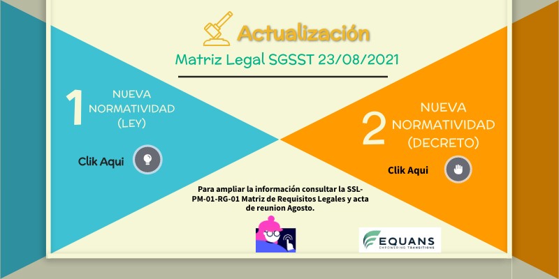 Actualización Matriz Legal Agosto | Genially