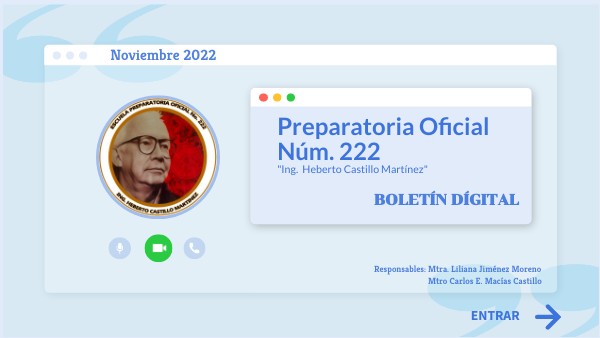 BOLETÍN NOVIEMBRE EPO 222 | Genially