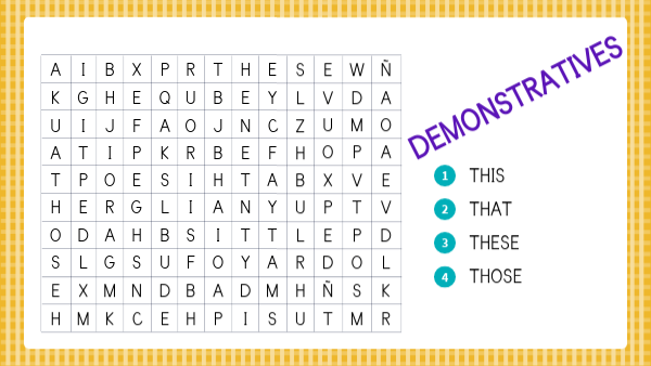 4TH DEMONSTRATIVES | Genially