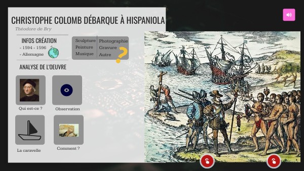 Colomb en Hispaniola - Théodore de Bry | Genially