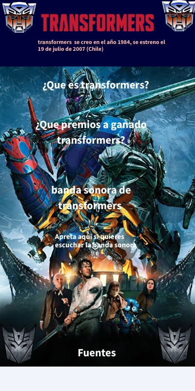 Transformers | Genially