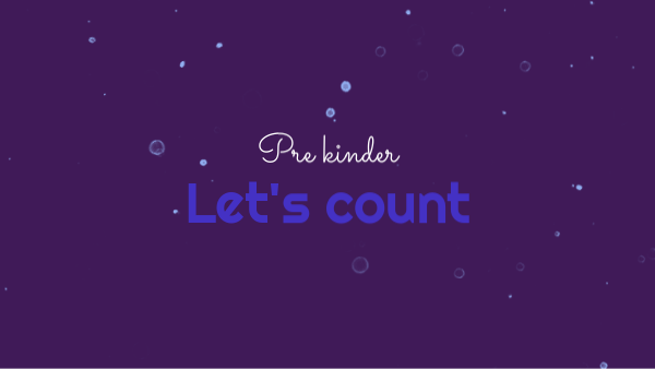 Count 1 to 7 prek | Genially