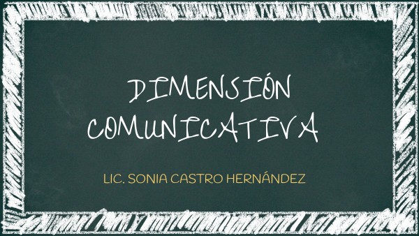 Dimensión comunicativa