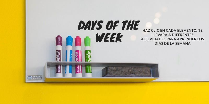 DAYS OF THE WEEK | Genially