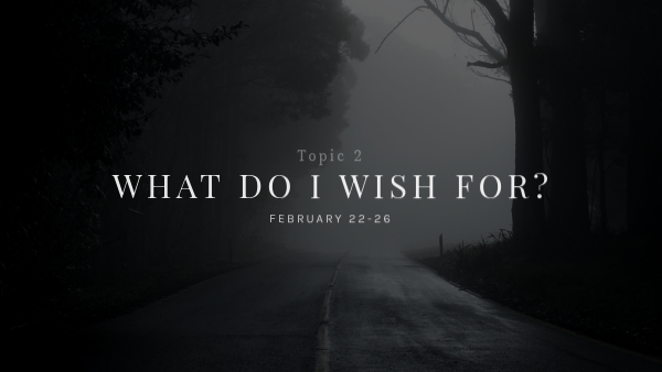 Topic 2: What do I wish for?