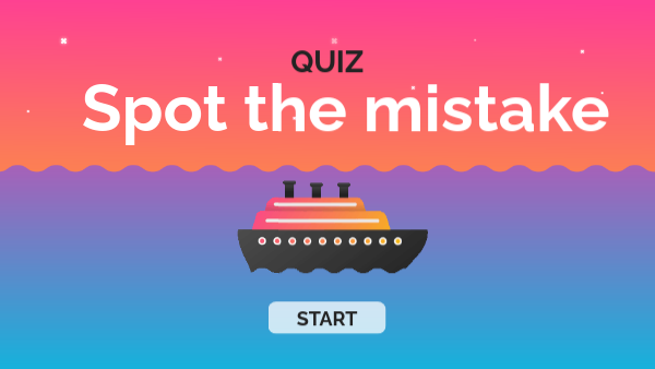 Past Simple - Spot the mistake! | Genially