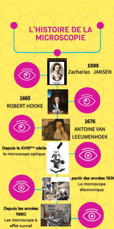 Une petite histoire de la microscopie | Genially