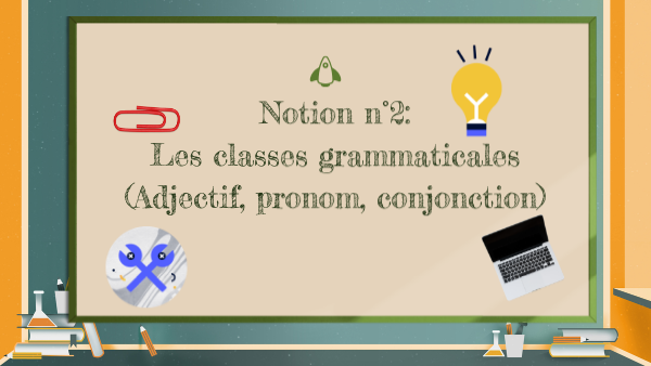 Les classes grammaticales | Genially