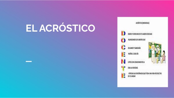ACRÓSTICO