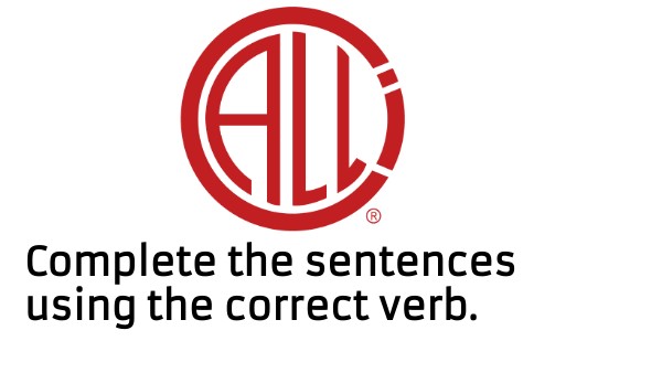Sentences using verbs 1 to 10