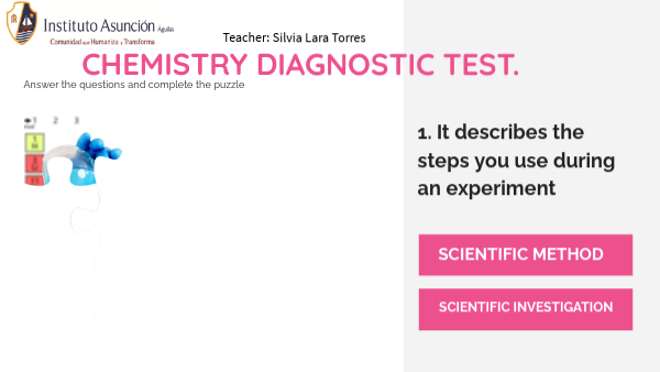 CHEMISTRY DIAGNOSTIC TEST