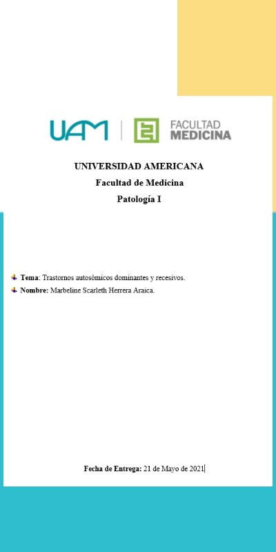 Trastornos autosómicos dominantes y recesivos