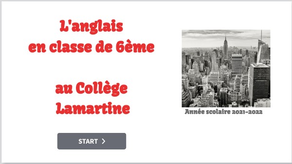 Lamartine Anglais 6e | Genially