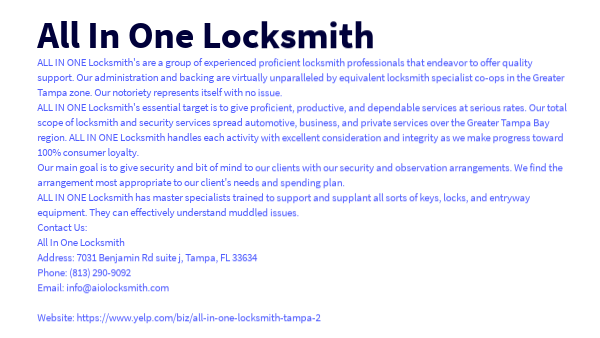 All In One Locksmith
