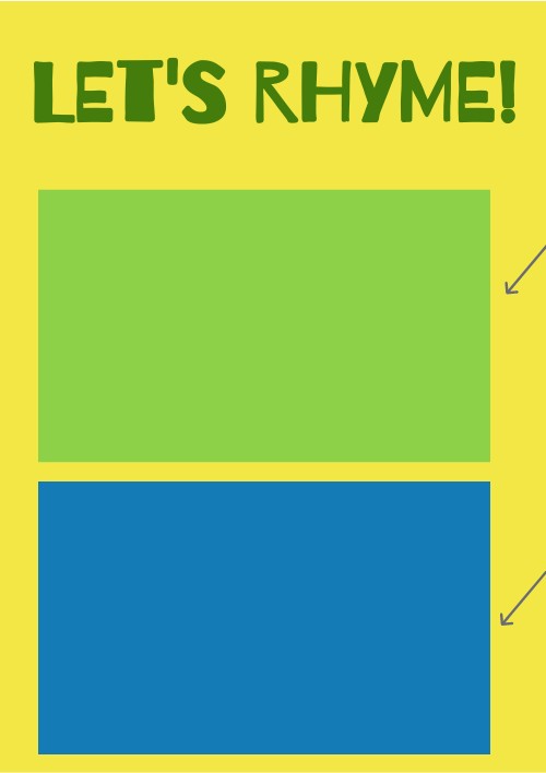 Join with a line the words that rhyme