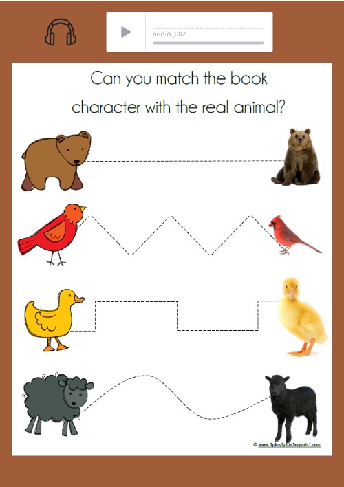 BROWN BEAR - Trace the dotted line | Genially