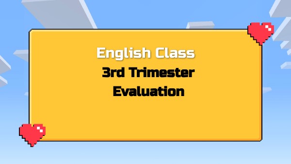 Evaliation: 3rd trimester (4th)