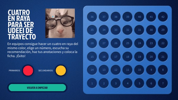 CUATRO EN RAYA PARA SER UDEEI DE TRAYECTO