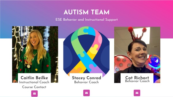 2023 Autism Team Course Contact