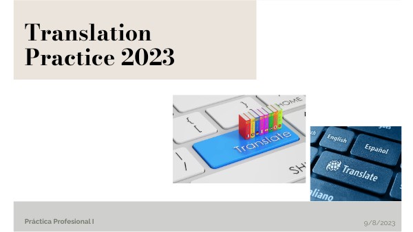 Translation Practice | Genially