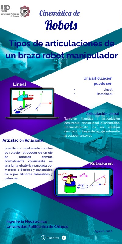 Cinemática de Robots: Tipos de Articulaciones | Genially