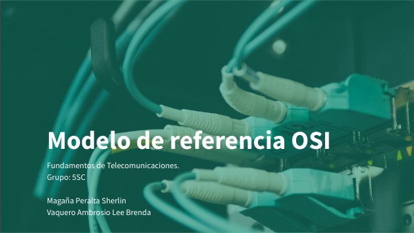 Modelo de Referencia OSI
