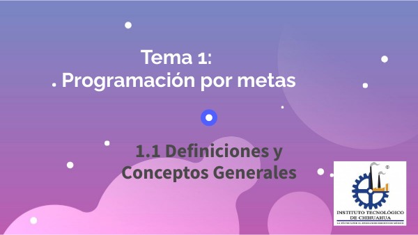 IO 2 Tema 1.1 Definición y Conceptos Generales | Genially