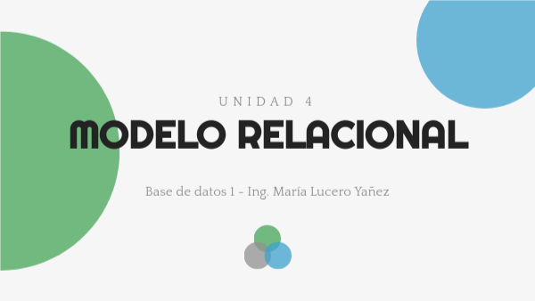 Base de datos Semana 9 | Genially