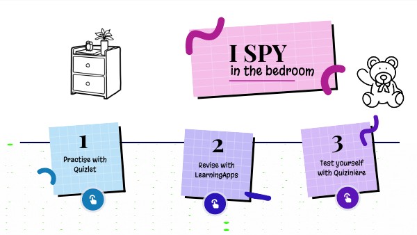 I spy in the bedroom