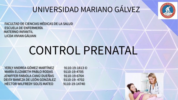 control prenatal