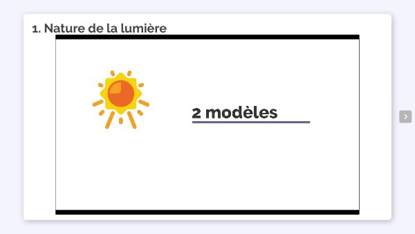 Chapitre 1. La Lumière | Genially