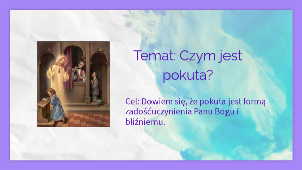 Czym jest pokuta? | Genially