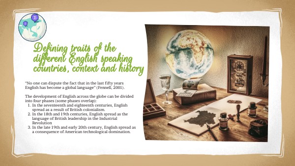 Defining traits of the different English speaking countries | Genially