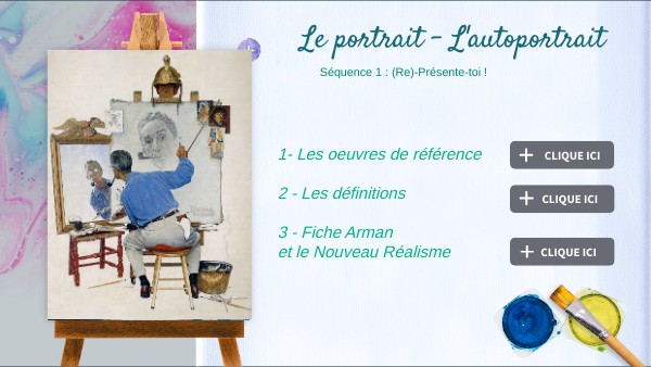 Portrait Autoportrait 4ème | Genially